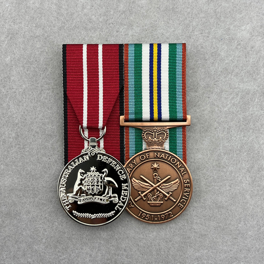 Replica National Service Medals - ADM & Ann. National Service Medal