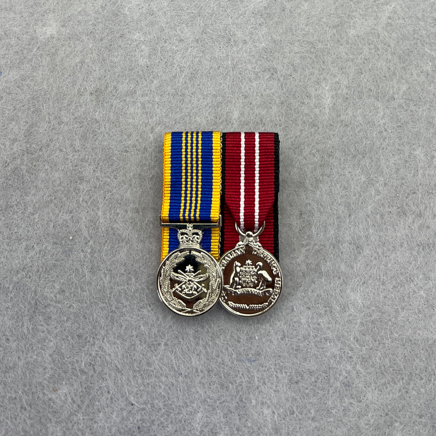 Replica Defence Long Service Medal / Australian Defence Medal Duo