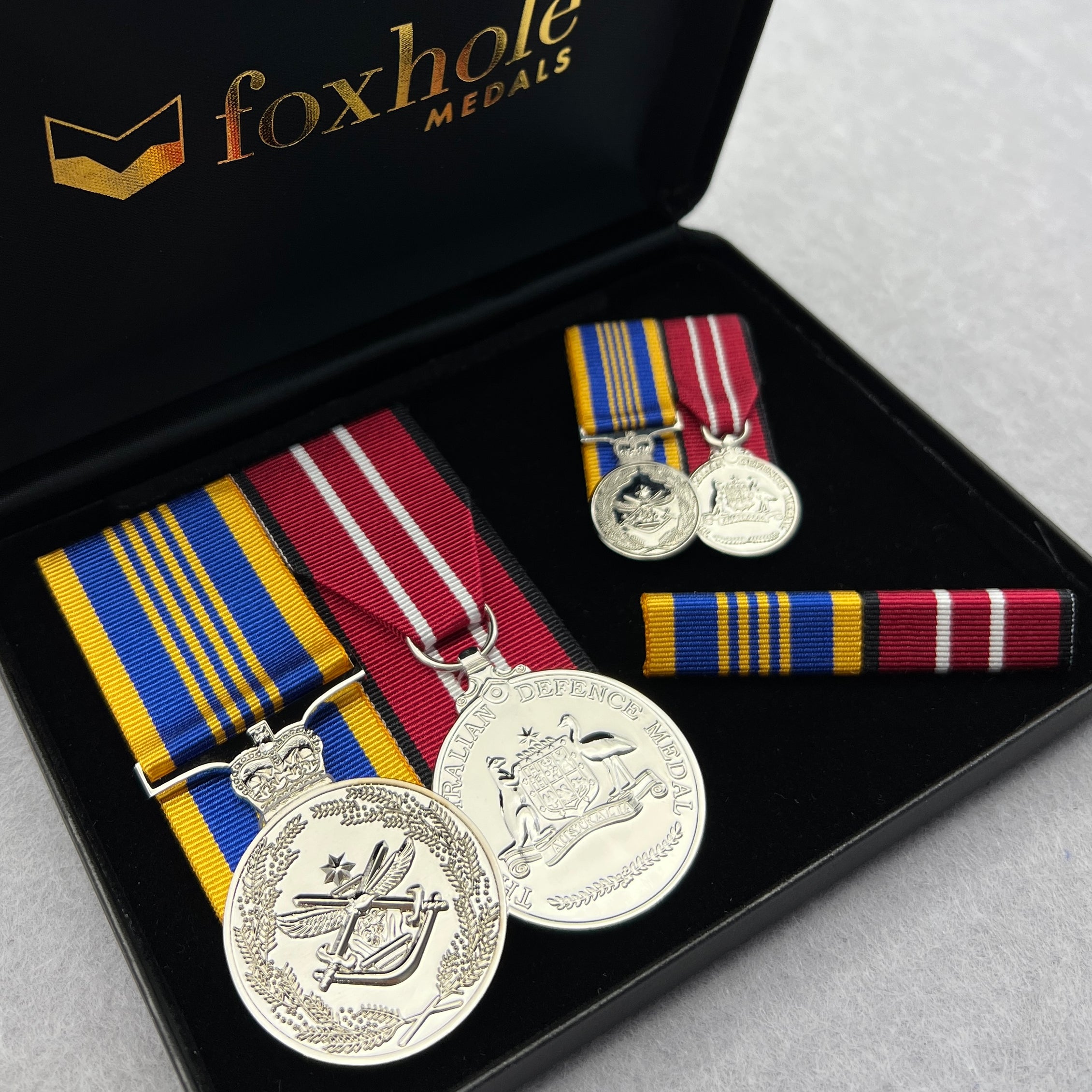 Replica Defence Long Service Medal / Australian Defence Medal Duo